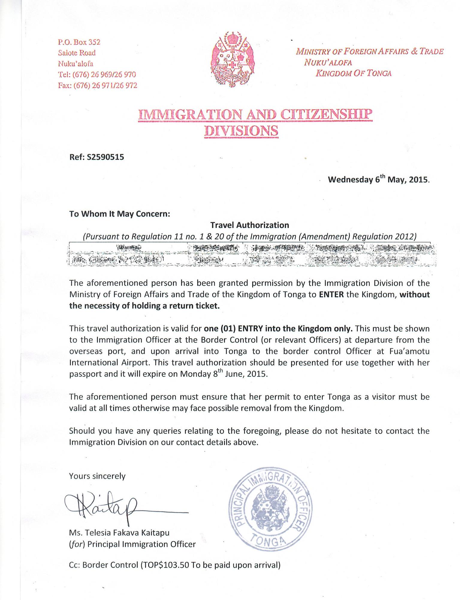 How to Apply Tourist Visa to Tonga | Wanderlass